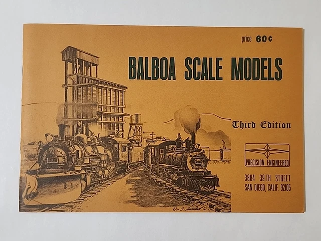 1968 BALBOA SCALE Models Brass Locomotives and Rolling Stock Catalog ...