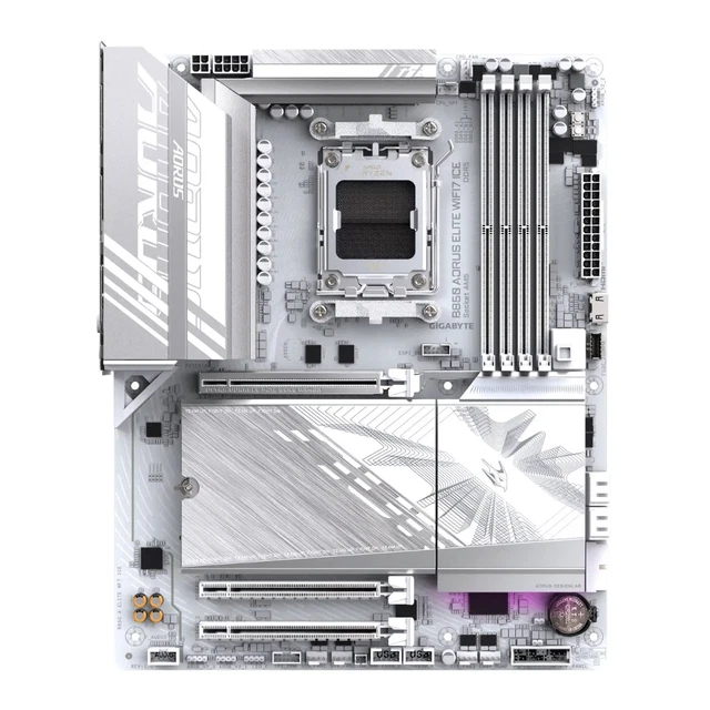 AORUS B850 ELITE WIFI7 Ice AM5/B850/DDR5/S-ATA 6Gb/S/Atx Motherboard £ ...
