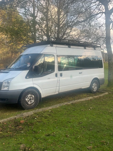 FORD TRANSIT 350 minibus off-grid self build campervan project £9,000. ...