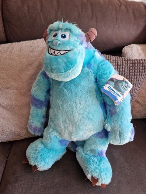 DISNEY PIXAR MONSTERS Inc University SULLEY large Plush Soft Toy Tag £8 ...