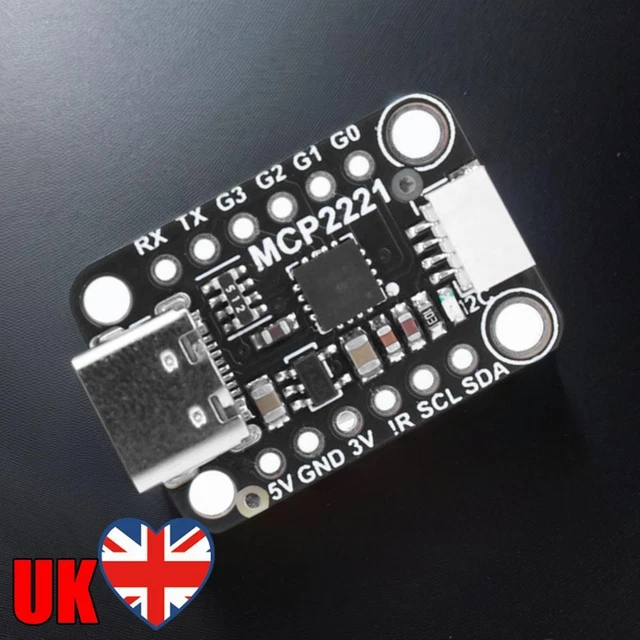 MCP2221A USB TO GPIO Converter ADC I2C Useful for Adafruit Stemma QT/Qwiic £11.03 - PicClick UK