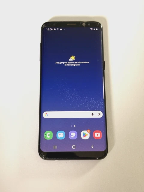 SAMSUNG GALAXY S8 (SM-G950U1) - Cassé abimé - Partiellement fonctionnel ...