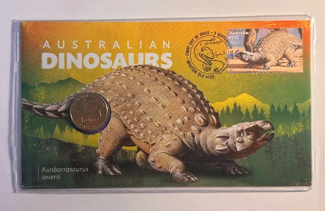 2022 AUSTRALIA PNC Dino Dinosaurs Kunbarrasaurus Ieversi $1 Dollar Coin ...