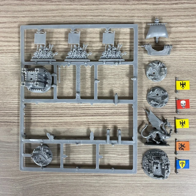 MIGHTY EMPIRES SPRUE 1990 Games Workshop Warhammer Ship Dragon Wfb City ...