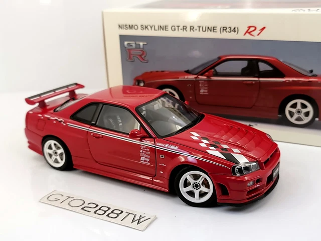 AUTOART ÉCHELLE 1:18 Nissan Skyline R34 GT-R Nismo R-Tune R1 (rouge ...