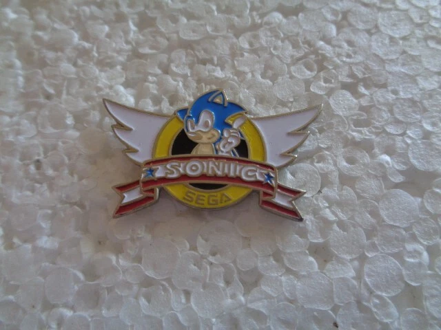 SEGA COMPUTER CHARACTER Sonic the Hedgehog vintage metal lapel pin £3. ...