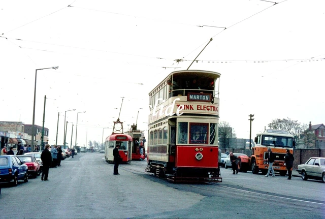 BLACKPOOL STANDARD TRAM 40 Fleetwood Ferry 1985 Original Slide ...