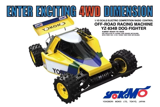 YOKOMO YZ-834B DOGFIGHTER 2024 1/10 Re Release Vintage Off Road Buggy - NIB £439.99 - PicClick UK