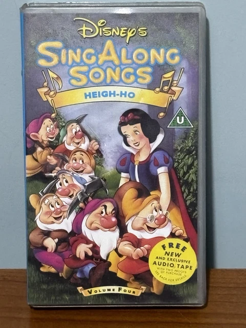 DISNEY'S SING ALONG Songs - Snow White: Heigh-Ho (VHS, 1994) - New ...
