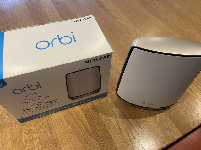 NETGEAR ORBI RBR860S, 860 Series Tri-band WiFi Router AX6000, 10Gig WAN ...