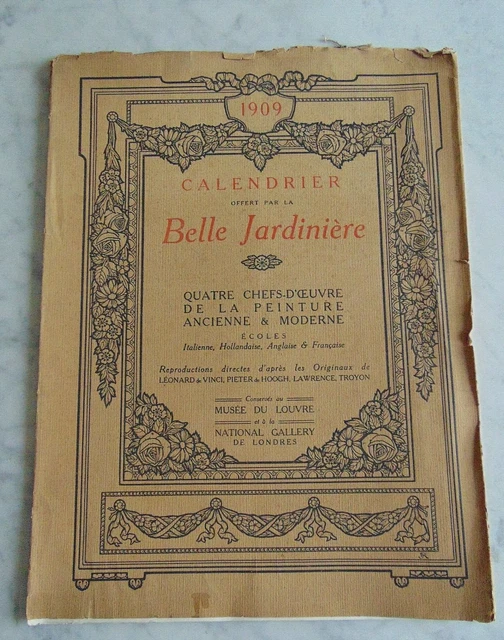 CALENDRIER LA BELLE Jardinière - 1909 EUR 14,00 - PicClick FR