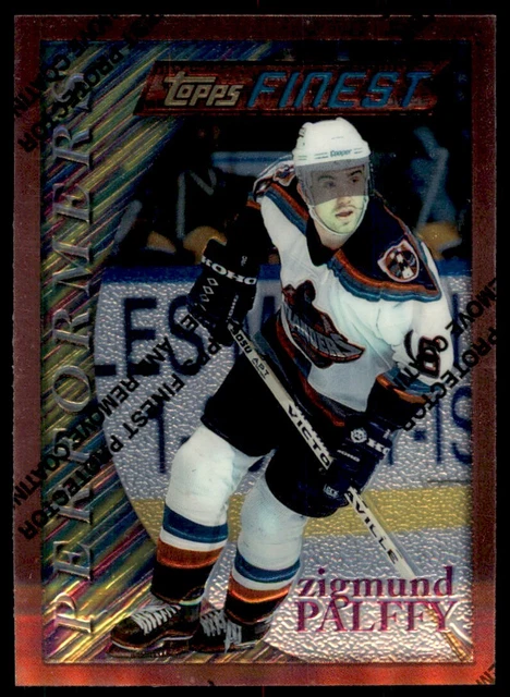 1996-97 FINEST AVEC Revêtement Zigmund Palffy New York Islanders #117 ...