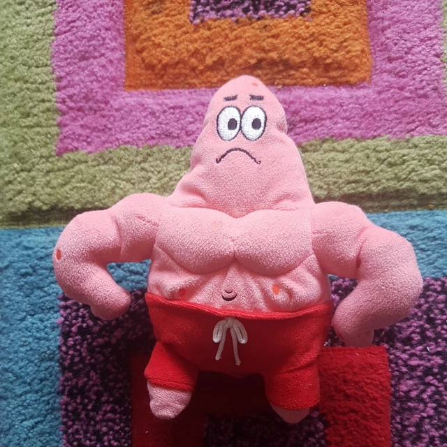 SPONGEBOB MUSCLE MAN Star Plush £6.00 - PicClick UK