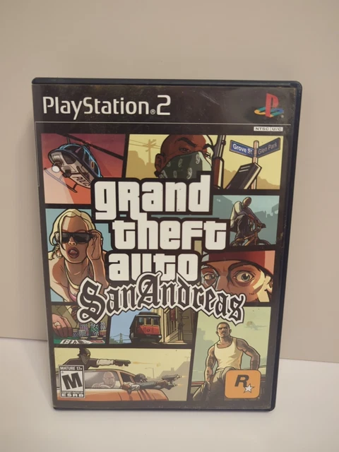GRAND THEFT AUTO GTA San Andreas PlayStation 2 PS2 Complete in Box (No ...