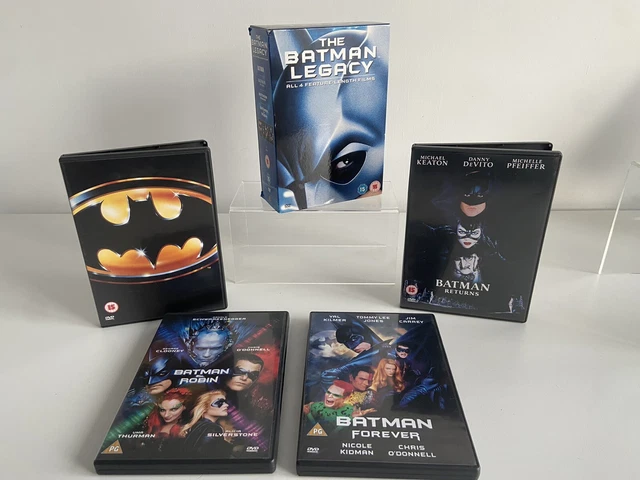 THE BATMAN LEGACY Dvd Box Set 4 Films DVD Set 2005 4 Disc Box Set £4.99 ...