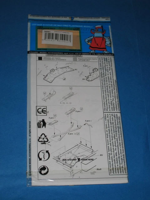 PIÈCES DE GRAVURE sur courroie montées sur véhicule Eduard 1/35 US ...