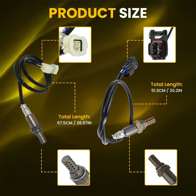 18213-57K01 FOR SUZUKI Swift RS415 1.5L M15A 2004 FRONT+REAR Oxygen ...