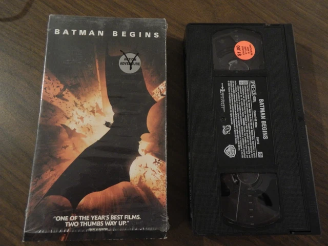 BATMAN BEGINS PARTLY Sealed Vhs Christopher Nolan 2005 Late Release ...