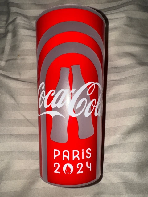 GIOCHI OLIMPICI PARIGI 2024 Coppa ufficiale di plastica Coca Cola ...
