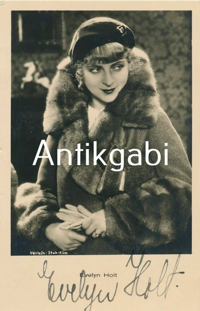 EVELYN HOLT AUTOGRAPHE Original Dédicacé 30er Années Ross Verlag C1.5 EUR 35,19 - PicClick FR