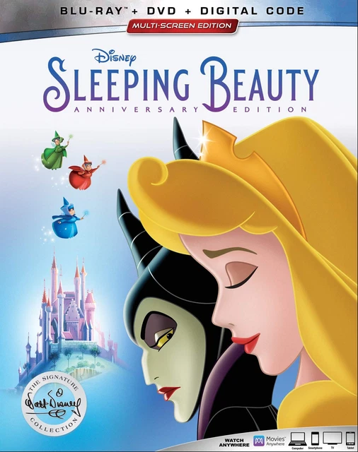 SLEEPING BEAUTY (BLU-RAY) Mary Costa Eleanor Audley Barbara Luddy ...