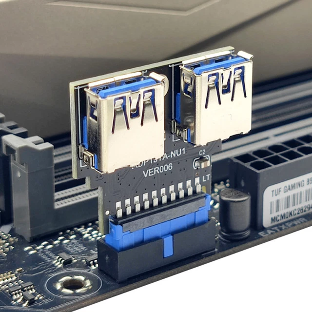 FEMALE CONNECTOR PLUG Play Connector Motherboard Usb 3.0 19/20pin ...