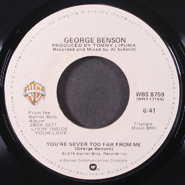 GEORGE BENSON : love ballad / you're never too far from me WB 7" Single ...