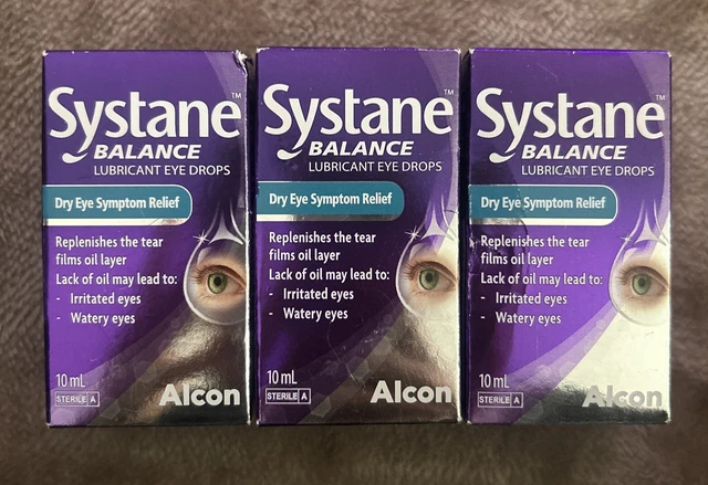 3 SYSTANE BALANCE Lubricant Eye Drops 10ml [Pack of 3] £21.50 - PicClick UK