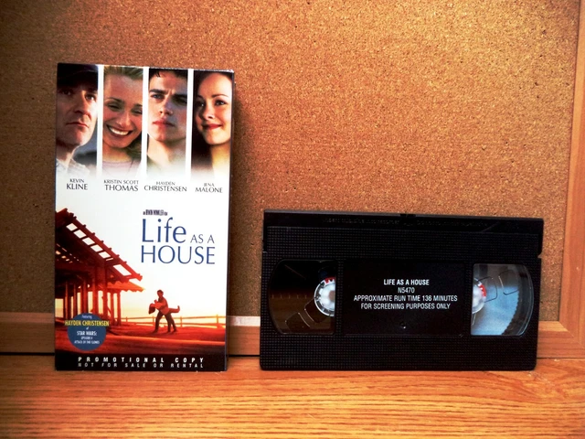LIFE AS A HOUSE (VHS 2002) FULL LENGTH SCREENER, Kevin Kline, Mary ...