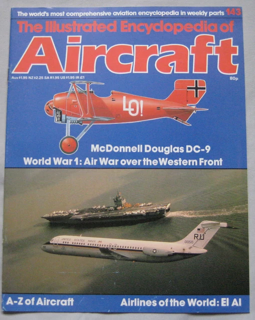 AIRCRAFT ISSUE 143 McDonnell Douglas DC-9 & MD-80 cutaway drawing £3.99 ...