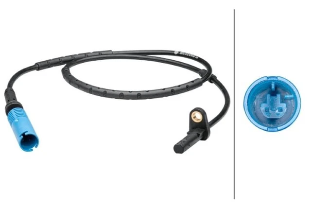 HELLA SENSOR, WHEEL speed - 2-pin connector - Rear Axle 6PU012679-531 ...