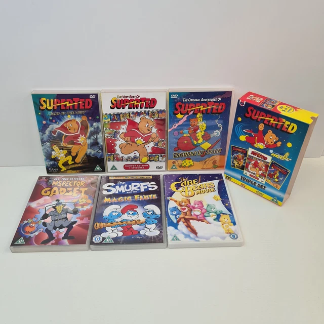 80S KIDS CARTOON Classics DVD Bundle Super Ted, Inspector Gadget ...