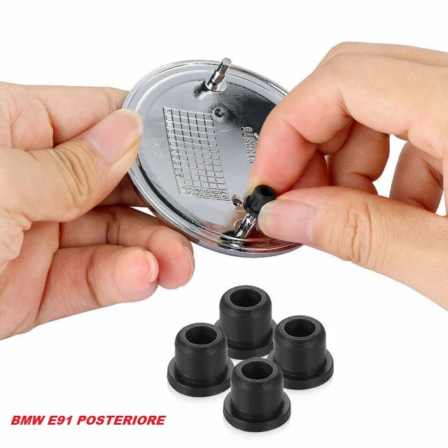 STEMMA POSTERIORE PER BMW Serie 3 Touring E91 + 2 gommini Logo EUR 24 ...