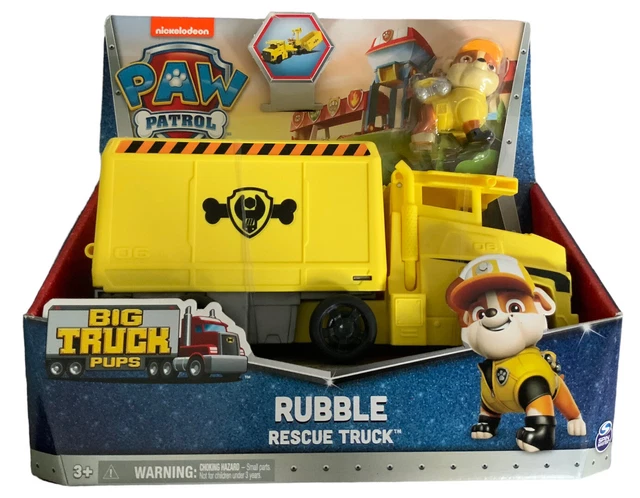 PAW PATROL RUBBLE Big Truck Rescue Truck new toy play set/figure RRP £ ...