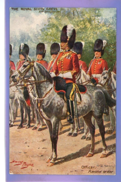 WW1 ERA ROYAL Scots Greys Regiment Military Army Tuck Harry Payne ...