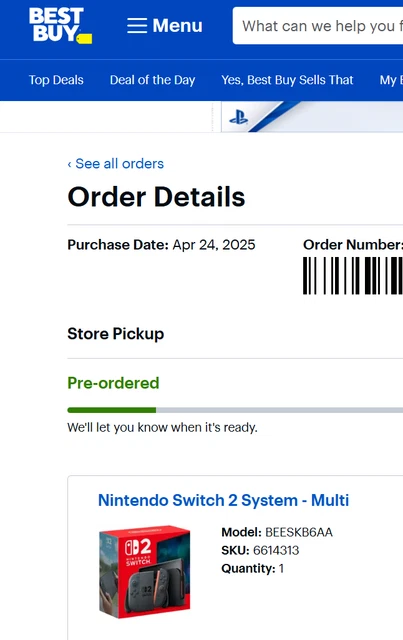 NINTENDO SWITCH 2 Pre Order Confirmed SHIPS June CONSOLE ONLY! $892.91 ...