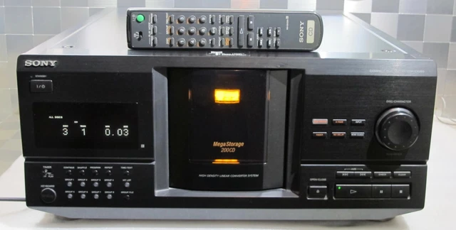 SONY CDP-CX260 (CDP-CX 260) Top 200 CD Changer with Original Remote! £ ...