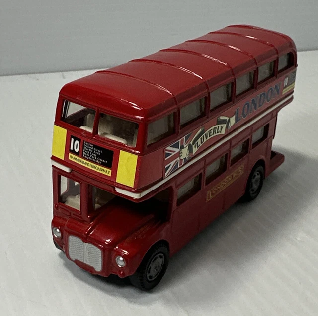 LONDON DOUBLE DECKER Sightseeing City Bus Diecast 5" Red 61051 £10.82 ...
