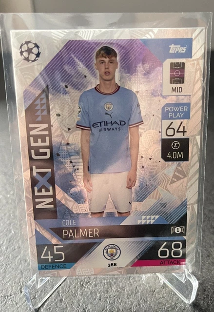 COLE PALMER CARD Next Gen Topps Match Attax 2022/2023 Manchester City ...