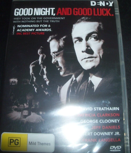 GOOD NIGHT AND Good Luck (David Strathairn) (Australia Region 4) DVD ...
