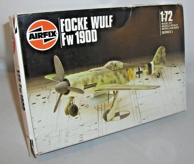 AIRFIX FOCKE WULF Fw 190D GERMAN WW2 FIGHTER AIRCRAFT 1/72 01064 ...