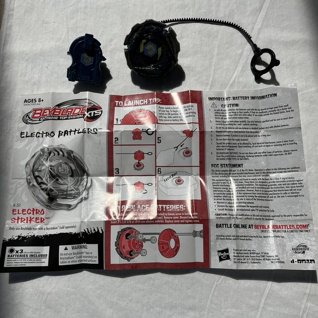 BEYBLADE XTS EXTREME Top System Electro Battlers Electro Striker X-51 ...