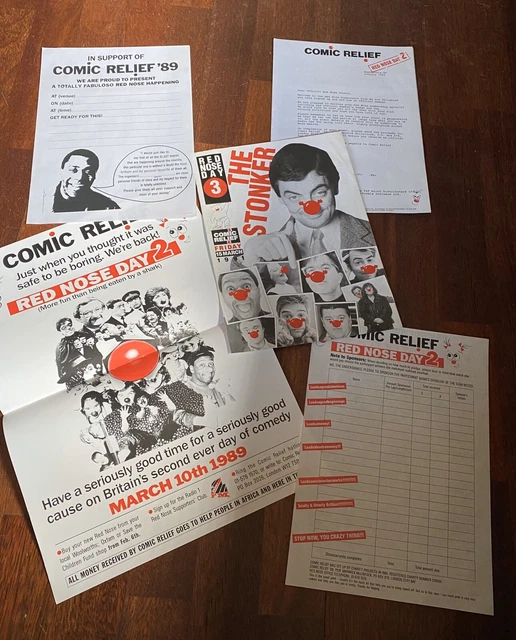 RARE COMIC RELIEF Membership & Supporters Club Pack Fundraising Kit ...