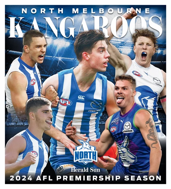2024 AFL FOOTBALL North Melbourne Kangaroos Team Poster,Free Post ...