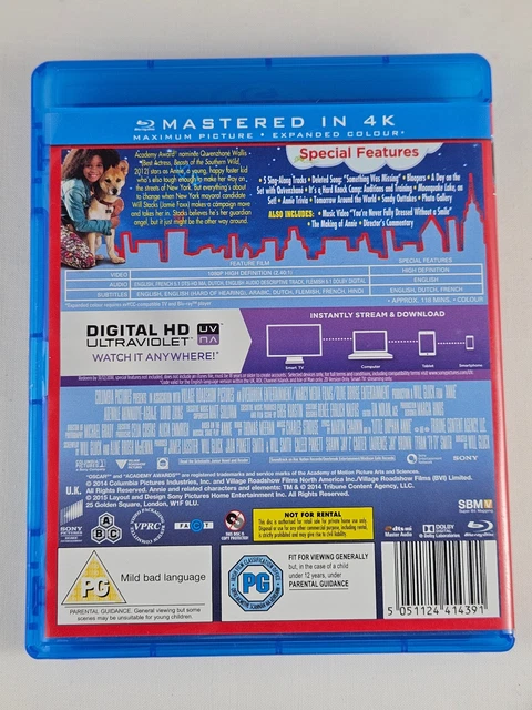 ANNIE BLU-RAY REGION ABC - VGC - Mint Disc $9.95 - PicClick AU