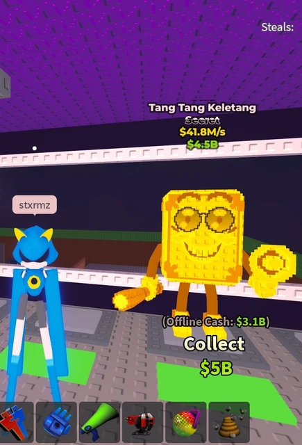 Steal A Brainrot Gold Tang Tang Keletang 41 8m S 2 01 Picclick Au