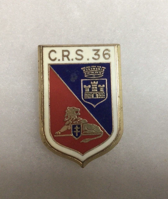 POLICE NATIONALE-INSIGNE CRS 36 COMPAGNIE RÉPUBLICAINE SÉCURITÉ ...