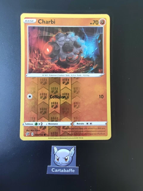 CARTE POKÉMON CHARBI 105/192 Reverse EB02 Clash des Rebelles EUR 1,90 ...