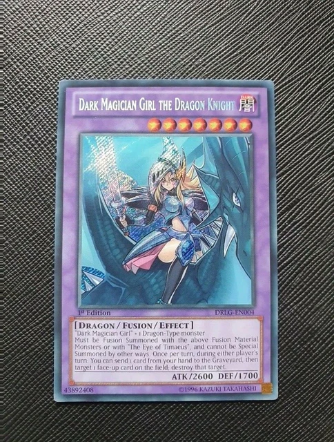 YU-GI-OH DARK MAGICIAN Girl The Dragon Knight DRLG-EN004, Secret, 1st Edition NM EUR 289,52 ...