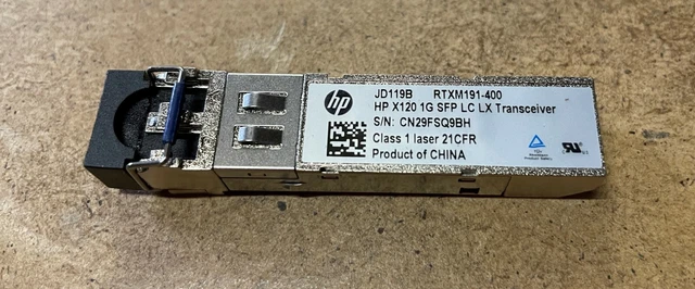 HPE HP X120 1G SFP LC LX Transceiver JD119B Original Tested Fully ...